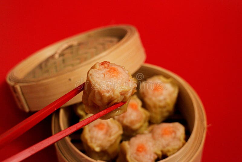 Chinese Brunch , Dim-Sum, Su Mai, Stuffed Dumpling Stock Photo - Image ...