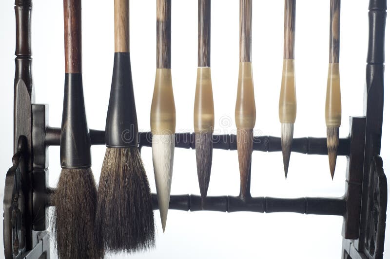 Chinese Brush stock image. Image of calligraphy, brush - 7550047