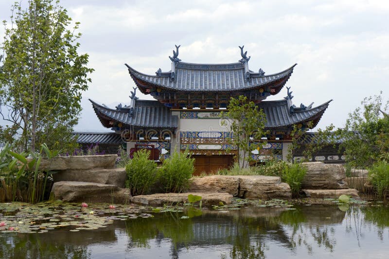 Chinese building stock photo. Image of architecture, ancient - 12348198