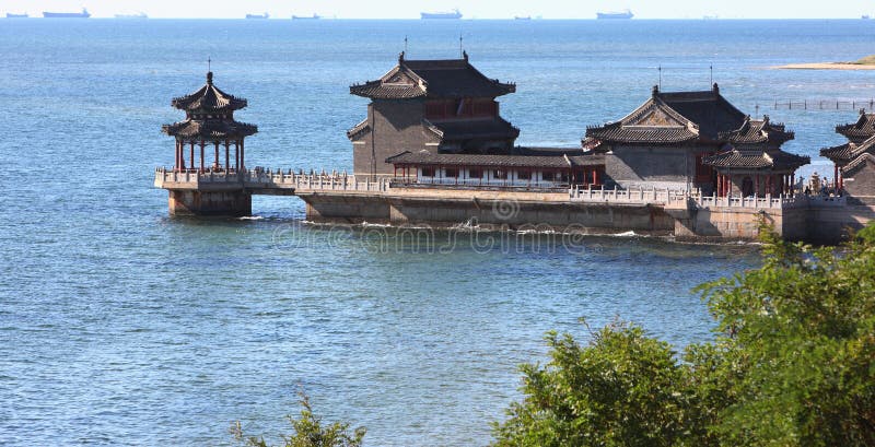 Chinese building stock image. Image of landscape, building - 12467683