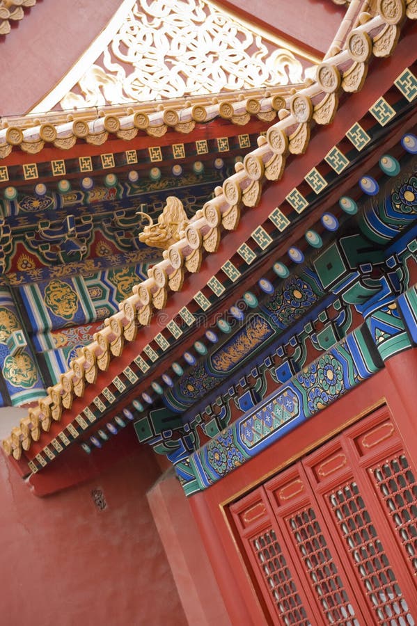 Chinese Building Decoration Stock Photo - Image of traditional ...