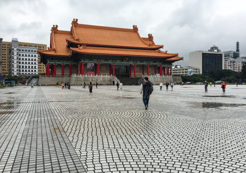 A Chinese Building at Main Square in Taipei, Taiwan Editorial Photo ...