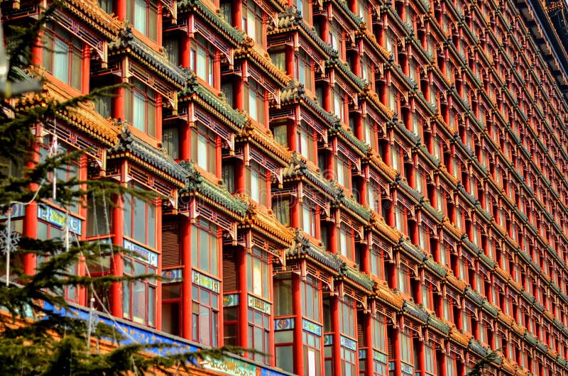 The Chinese Building, Retro Style Stock Image - Image of environment ...