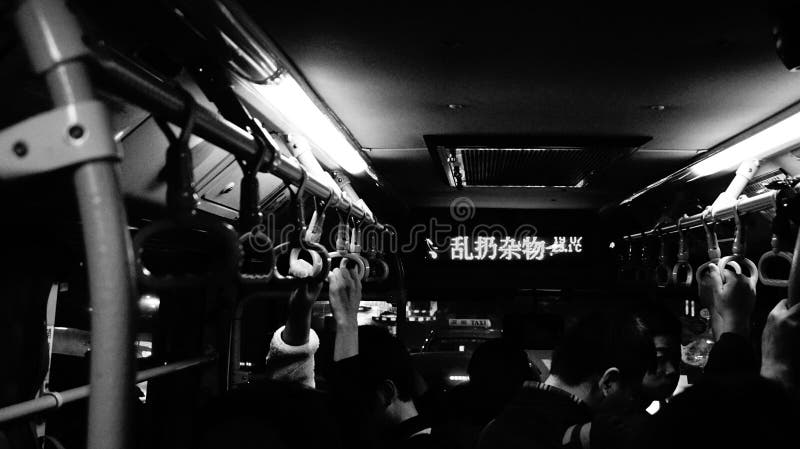 Bus with Wordâ€œDo Not Throw Anywhereâ€ Stock Image - Image of little ...