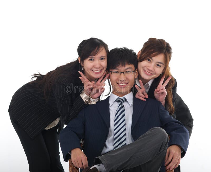 Chinese business people stock image. Image of isolated - 17183025