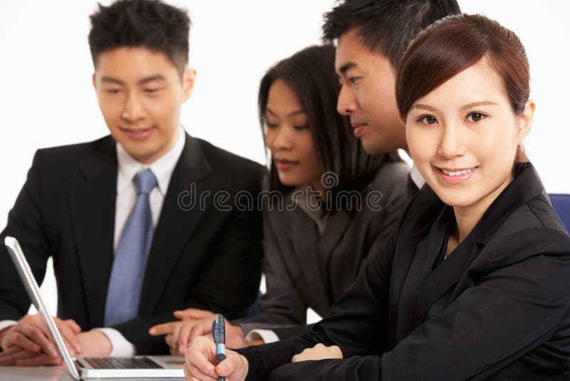 Business Discussion in the Office Stock Image - Image of leader ...