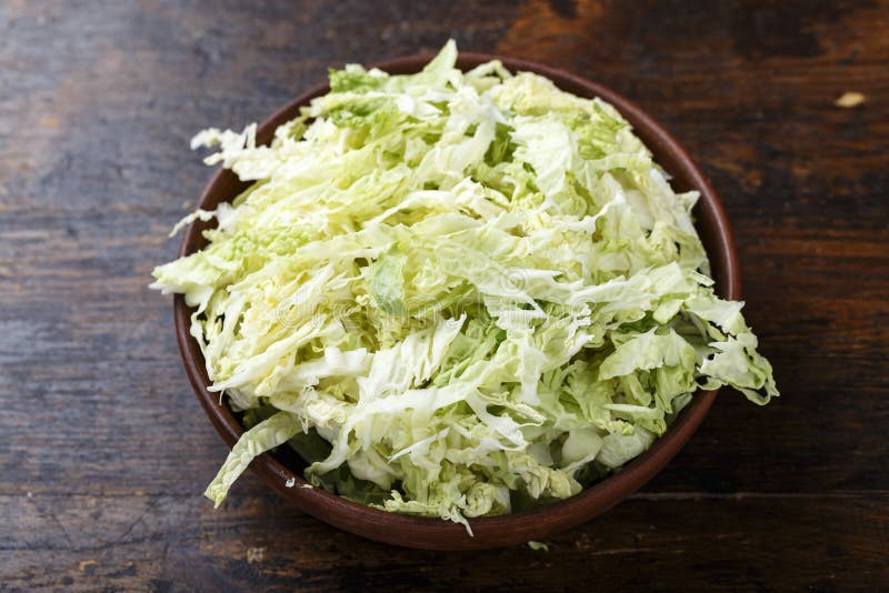 Chinese cabbage in a plate stock image. Image of health - 114548191