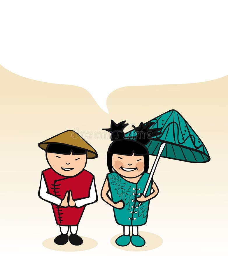 Chinese Cartoon Couple Bubble Dialogue Stock Vector - Illustration of ... Chinese Cartoon Couple Bubble Dialogue Stock Vector - Illustration of ...