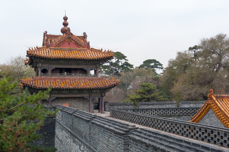 Chinese castle tower stock image. Image of entrance, historic - 28940145