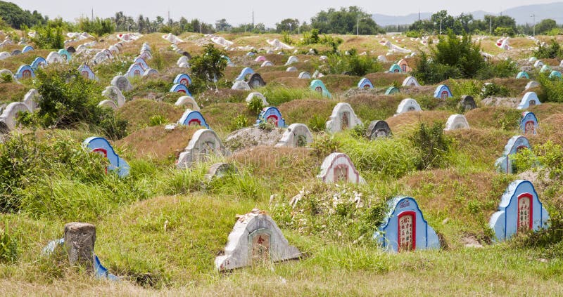 Chinese Cemetery. stock image. Image of religious, asia - 25450129