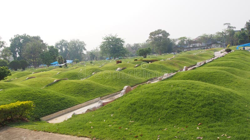 Mound Slope Traffic Signs Isolated on White Background. Stock Image ...