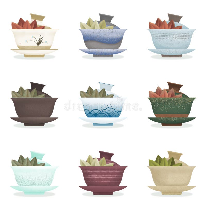 Chinese Ceramic Gaiwan Stock Illustrations – 88 Chinese Ceramic Gaiwan ...