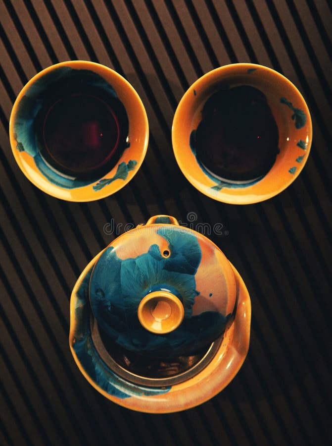 Chinese Ceramic Tea Cup Hot Drinks Stock Image - Image of herbal ...