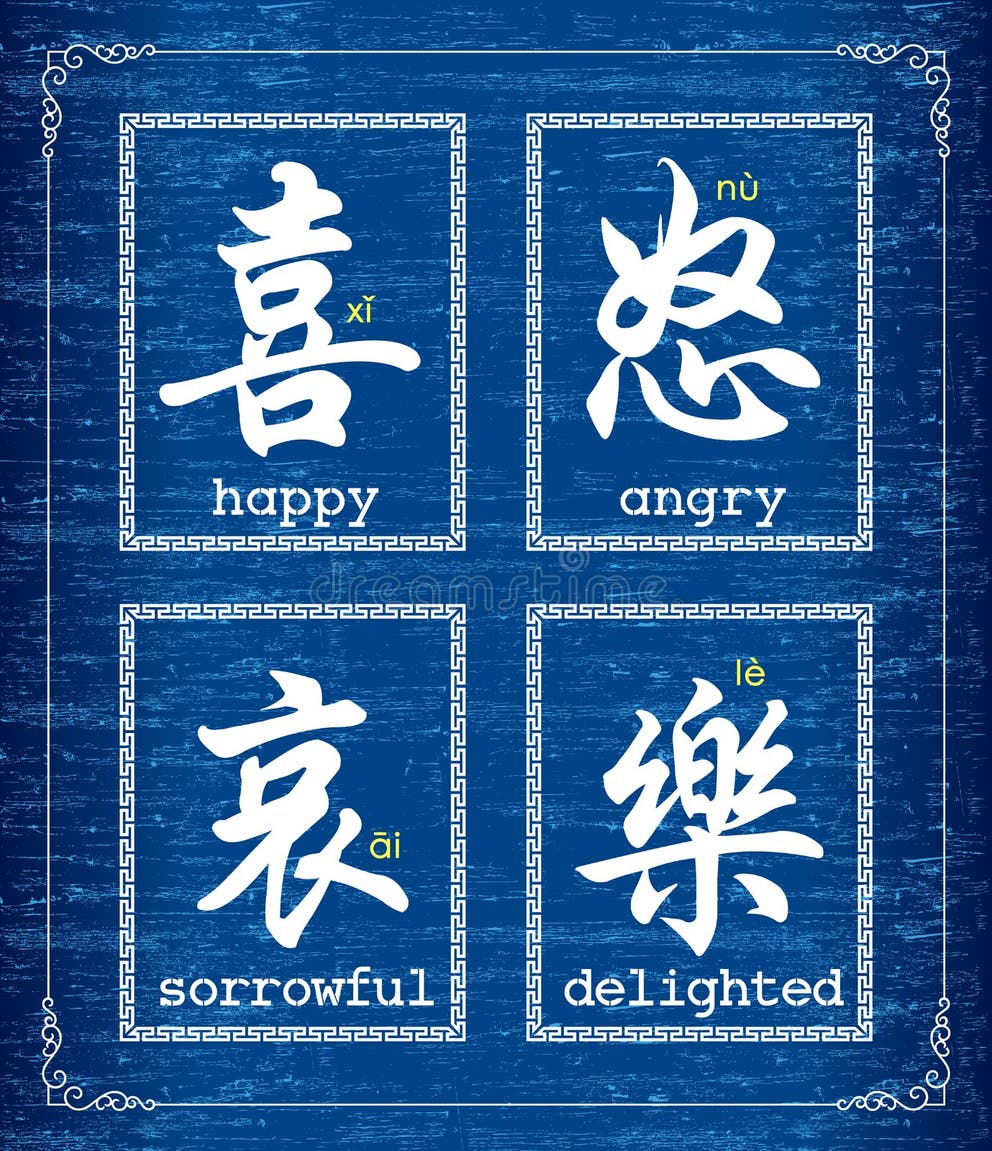 Chinese Character Wisdom Stock Illustrations – 439 Chinese Character ...