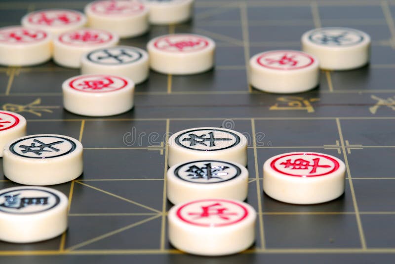 Chinese chess stock photo. Image of calligraphy, pieces - 2283568