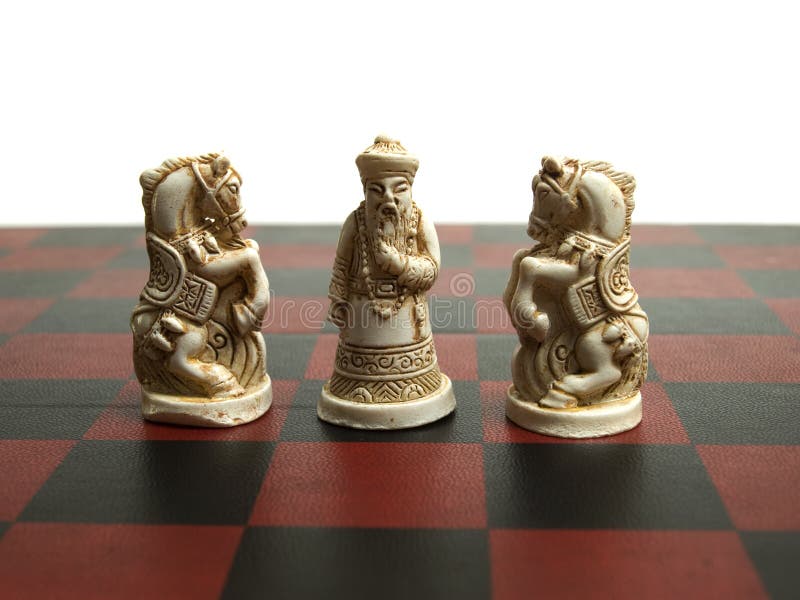 Chess knights conflict stock photo. Image of defeat, conflict - 13361526