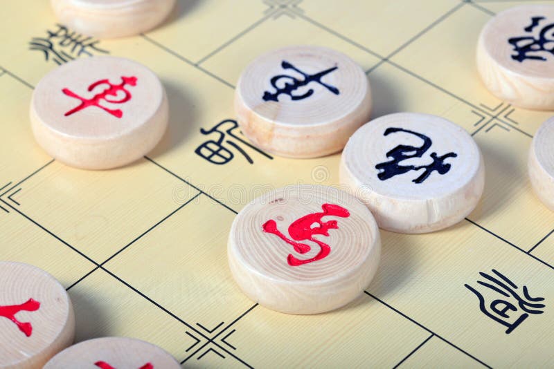 Chinese chess stock image. Image of closeup, asia, antique - 99273055