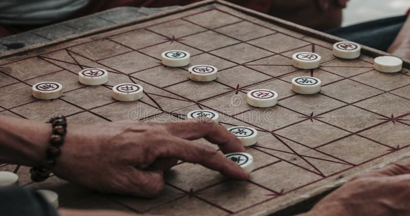 Chinese Chess Closeup. Cinematic Timelapse Stock Footage - Video of ...