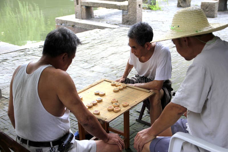Chinese chess match editorial photo. Image of china, life - 20729901