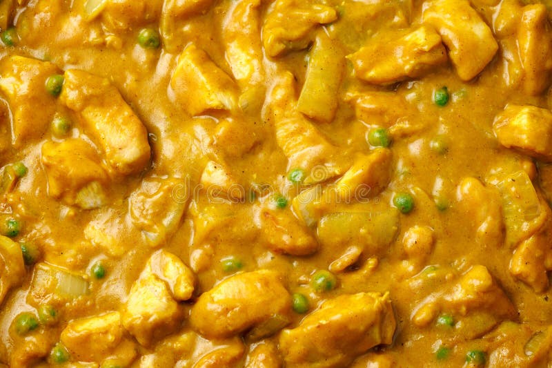 Chinese Chicken Curry. Chinese Take Away Food Stock Image - Image of ...
