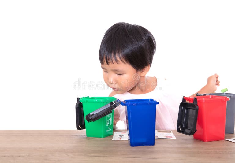 Chinese Children are Learning about Garbage Classification Stock Photo ...