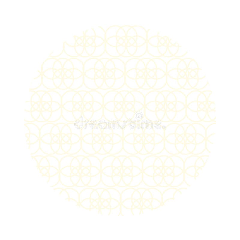 Chinese Circle with Asian Pattern of Golden Rings Stock Vector ...