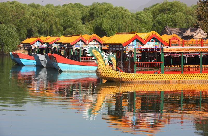 Chinese classic boat stock image. Image of beijing, asia - 10997131