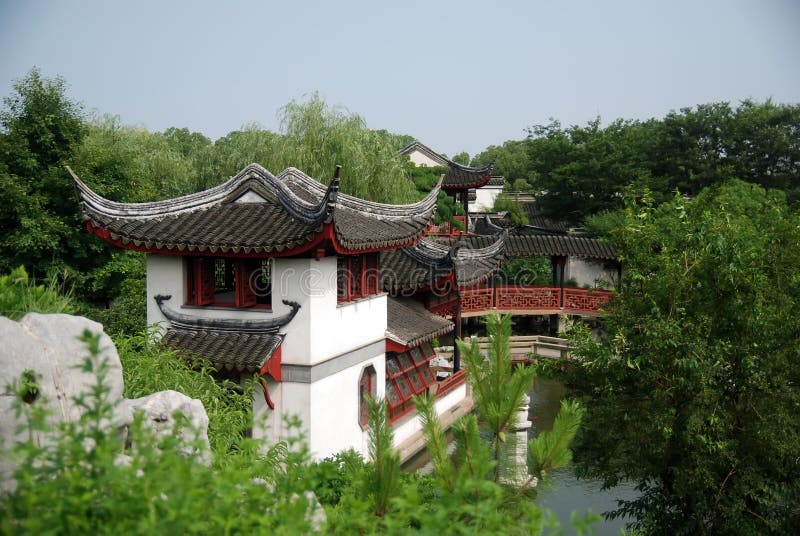Chinese Classical Gardens stock image. Image of flora - 15194845