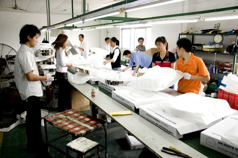 Chinese sweatshop interior editorial stock photo. Image of china - 4185293