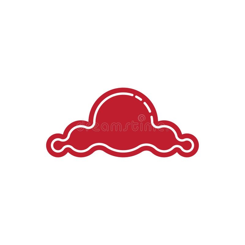 Chinese Cloud or Japan Cloud Icon Stock Vector - Illustration of ...