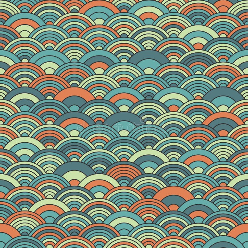 Chinese Cloud or River Seamless Pattern Vector. Traditional Asian Background Witrh Abstract ...
