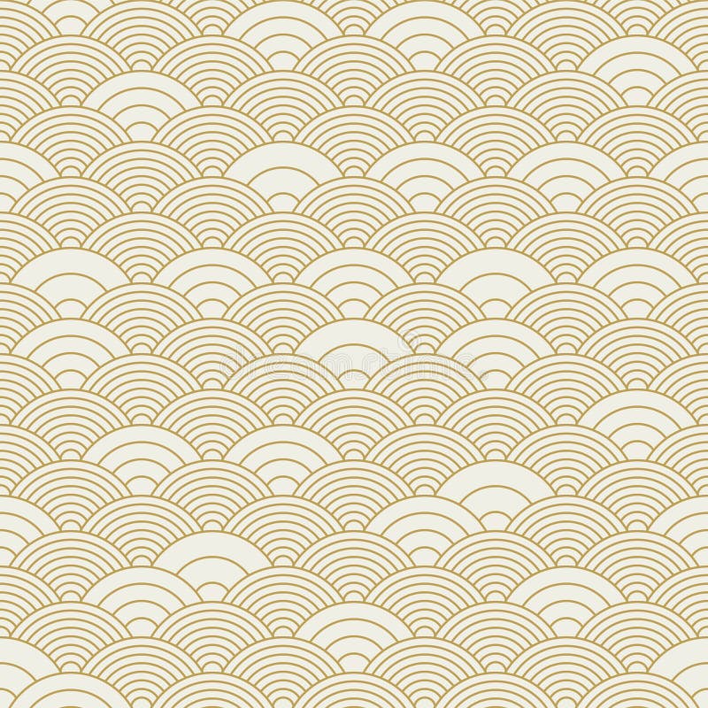 Chinese Cloud or River Seamless Pattern Vector. Traditional Asian ...