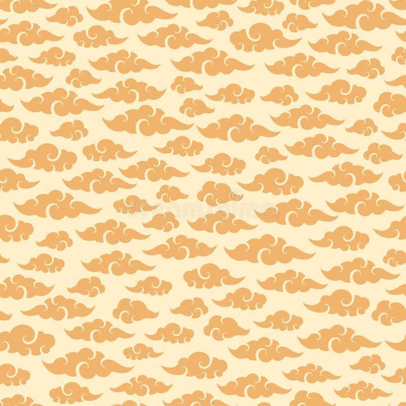 Chinese Clouds Seamless Pattern Stock Vector - Illustration of ...
