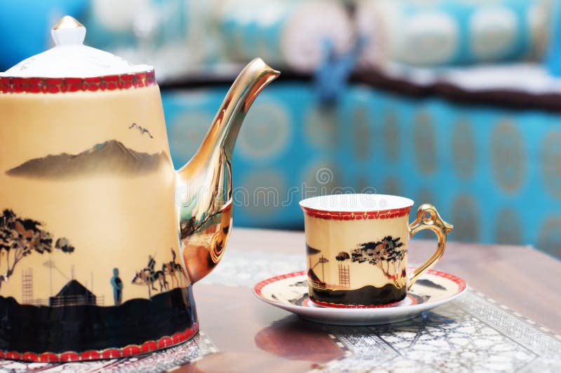 Chinese coffee pot stock photo. Image of breakfast, caffeine - 53509542