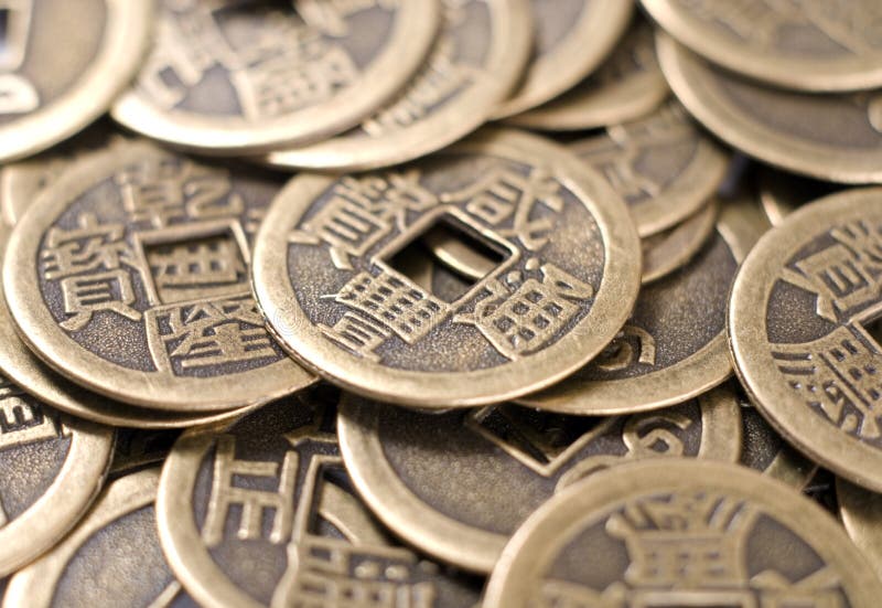 Antique Chinese Coins - China Stock Image - Image of circular, orient ...