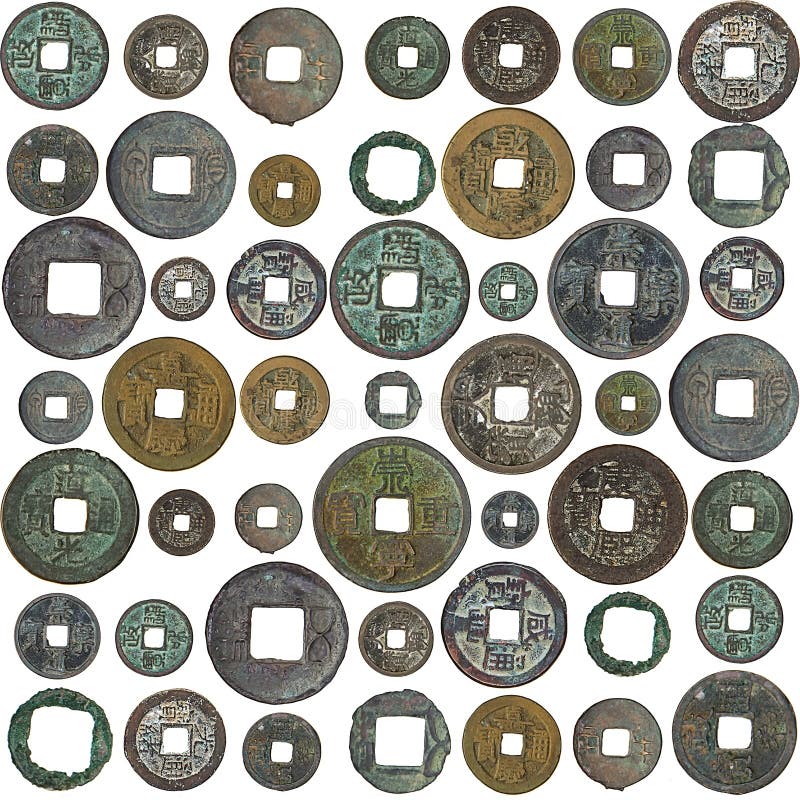 Chinese coins stock photo. Image of gold, shui, cast - 60404410