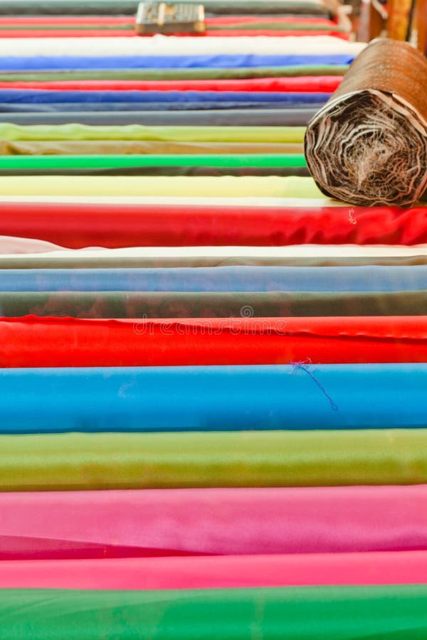 Chinese Colorful Silk Samples Stock Photo - Image of color, chinese ...