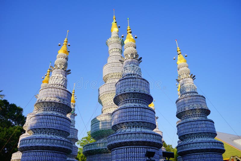 Chinese Colorful Tower Lantern Stock Photo - Image of custom, arts ...