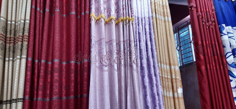 Chinese Colourful Porda Laksham Stock Photo - Image of textile, porda ...