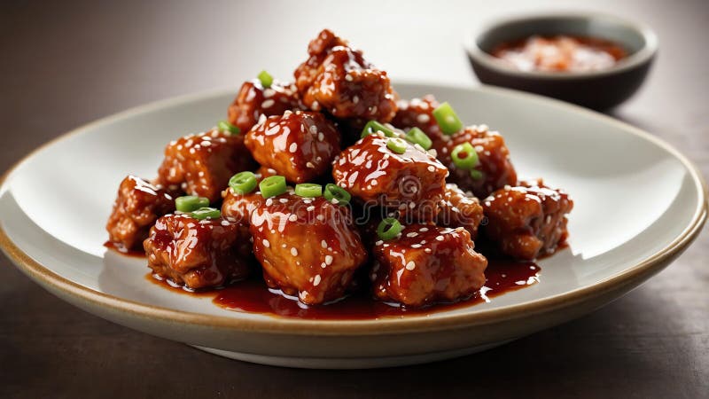 General Tsos Chicken Isolat Background Stock Illustrations – 6 General ...
