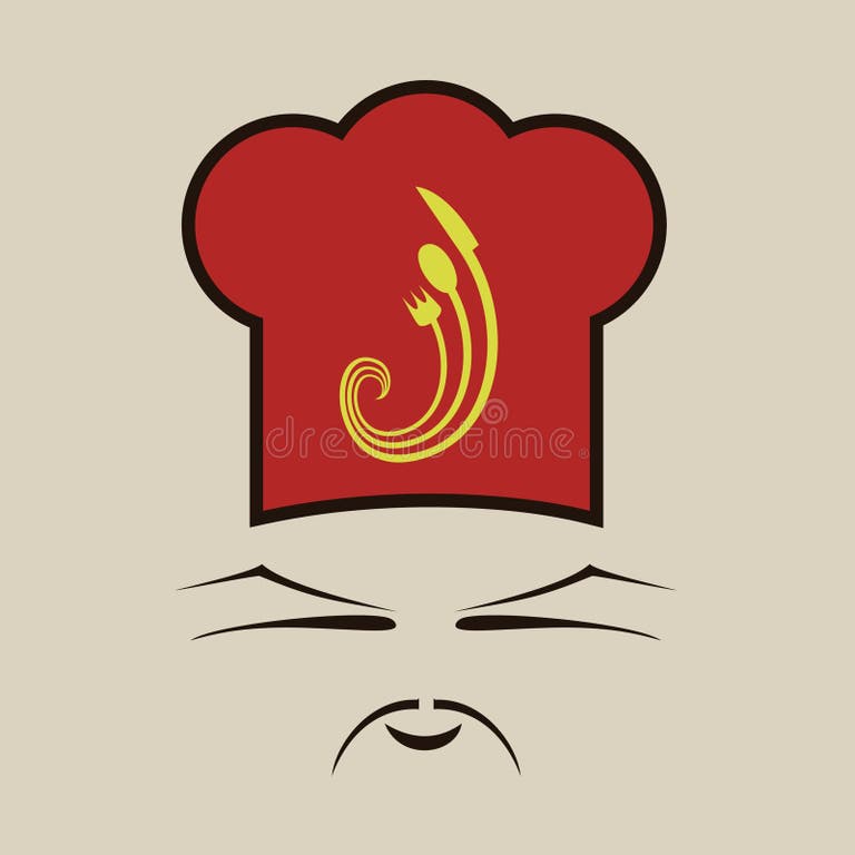 Chinese cook stock vector. Illustration of cuisine, spoon - 19677162