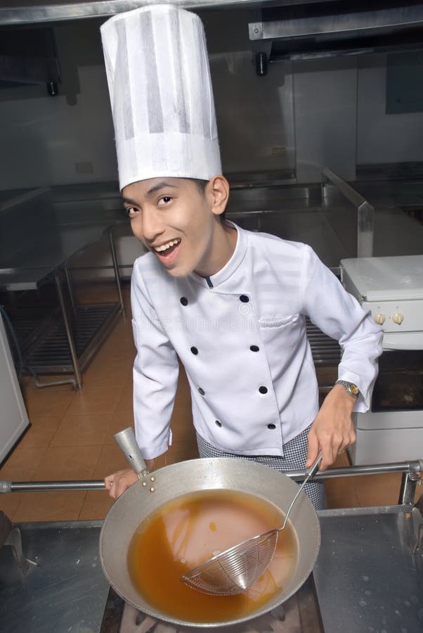 Chinese cook cooking soup stock photo. Image of kitchen - 9726766