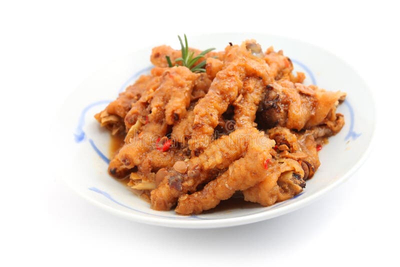 Chinese Cooked Chicken Feet Stock Photo - Image of chinese, braised ...