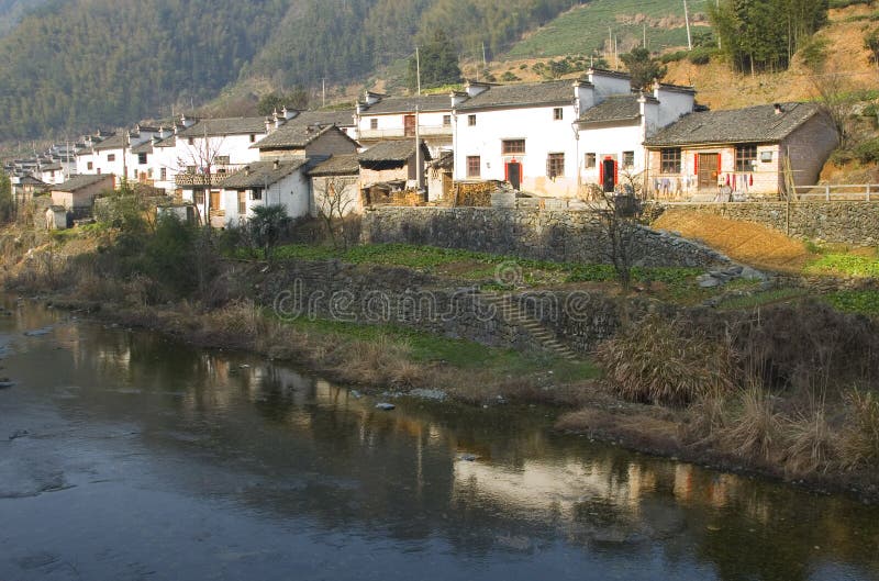 Chinese Country Village stock photo. Image of anhui, white - 4831060