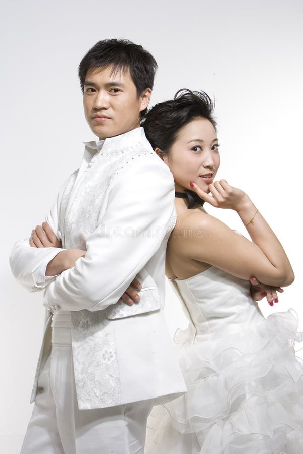 Chinese couple stock photo. Image of girl, hope, bride - 5371822