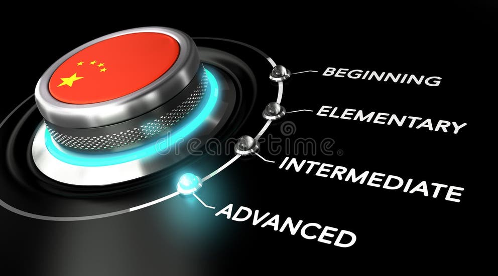 Chinese Courses Level stock illustration. Illustration of chinese ...