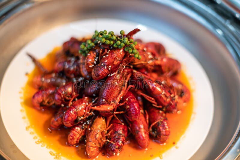 Chinese crayfish dish stock photo. Image of gourmet - 172330956