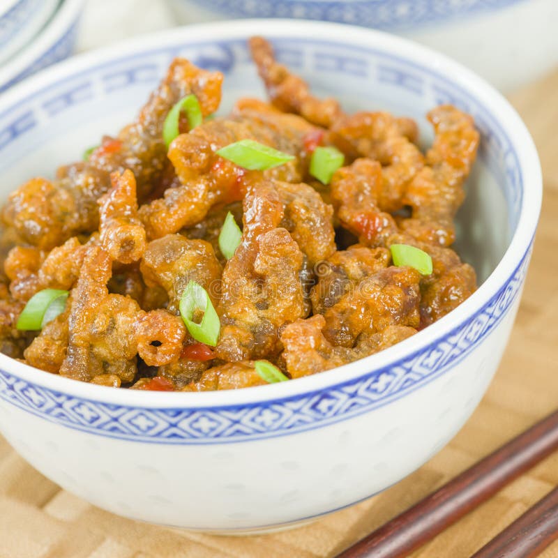 Chinese Crispy Beef stock image. Image of battered, crispy - 64067853