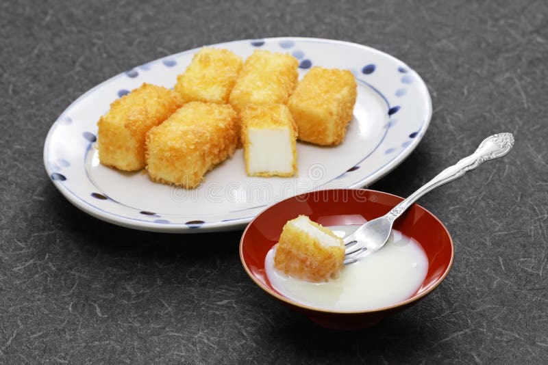 Chinese crispy fried milk stock image. Image of fried - 269336993