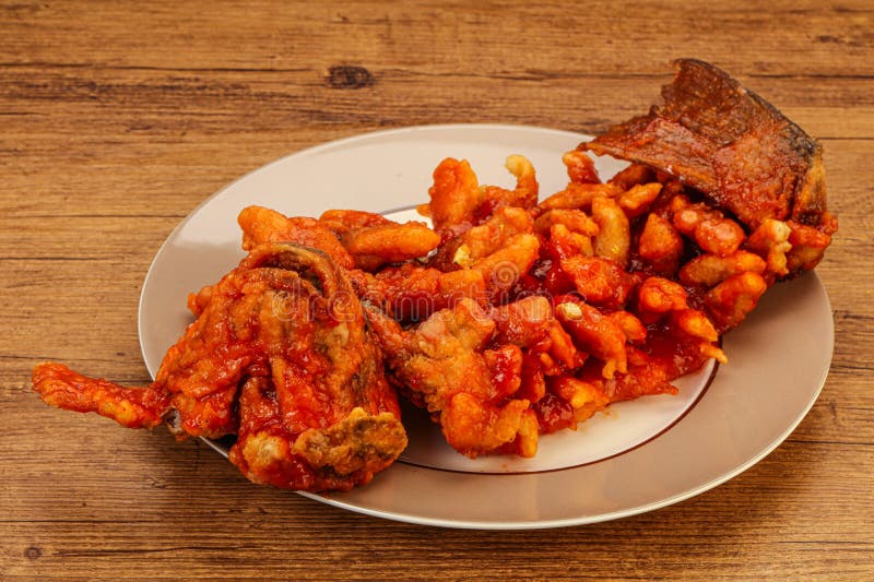 Chinese Cuisine Squirrel Fish with Sauce Stock Image - Image of tasty ...